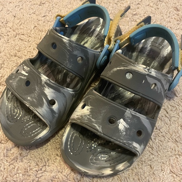 CROCS | Shoes | Kids Grey Marble Crocs Size | Poshmark